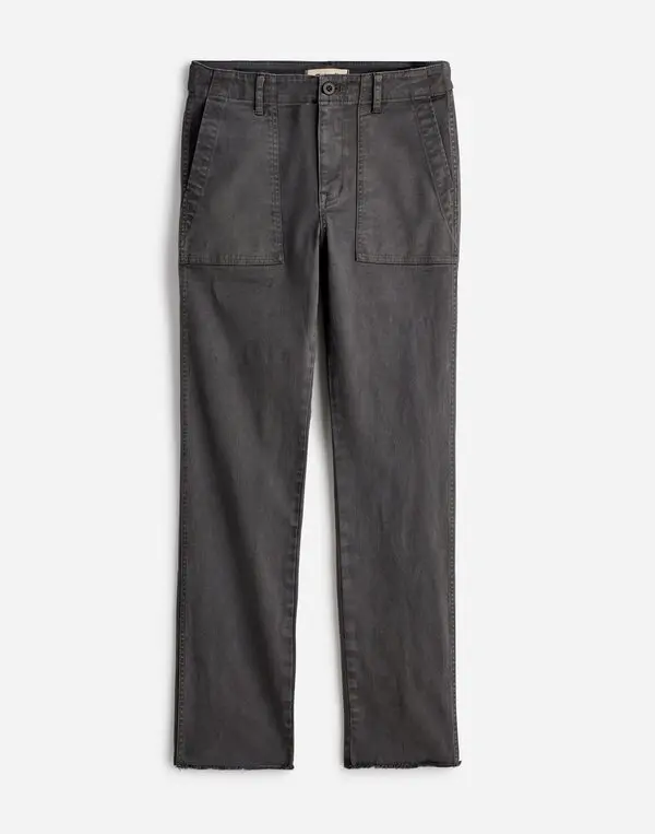 Madewell Slim Straight Utility Pant - Dark Pavement