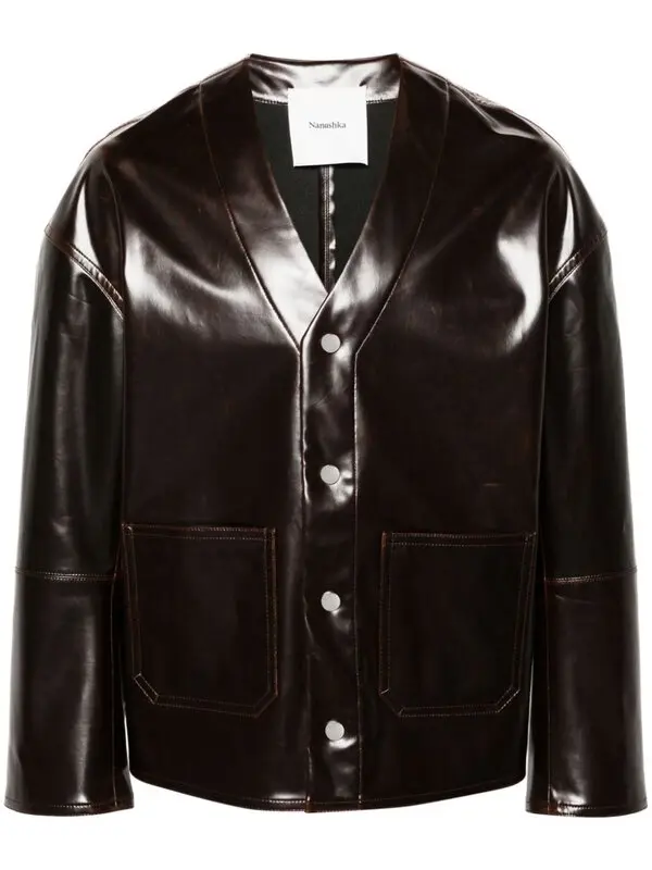 Nanushka Edee Collarless Jacket