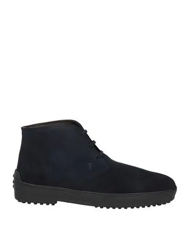 TOD'S Ankle Boots In Leather - Blue