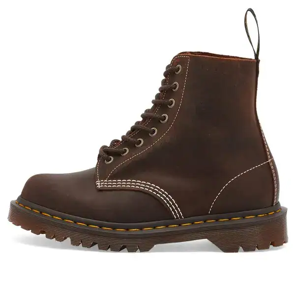 Leather Dr Martens Commander Martens 1460 Wax Commander Boots In