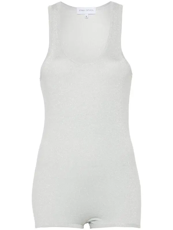 IOANA CIOLACU Metallic-thread Bodysuit