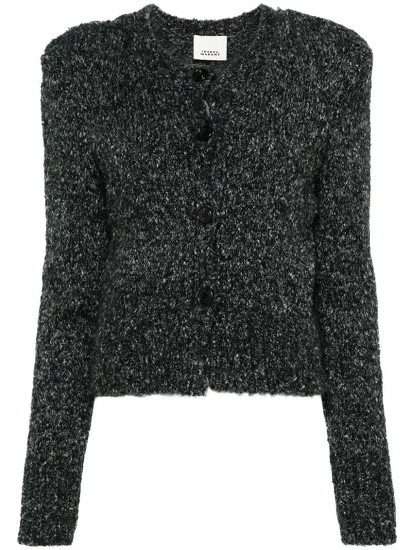 Isabel Marant Kathlen Cropped Cardigan - Grey