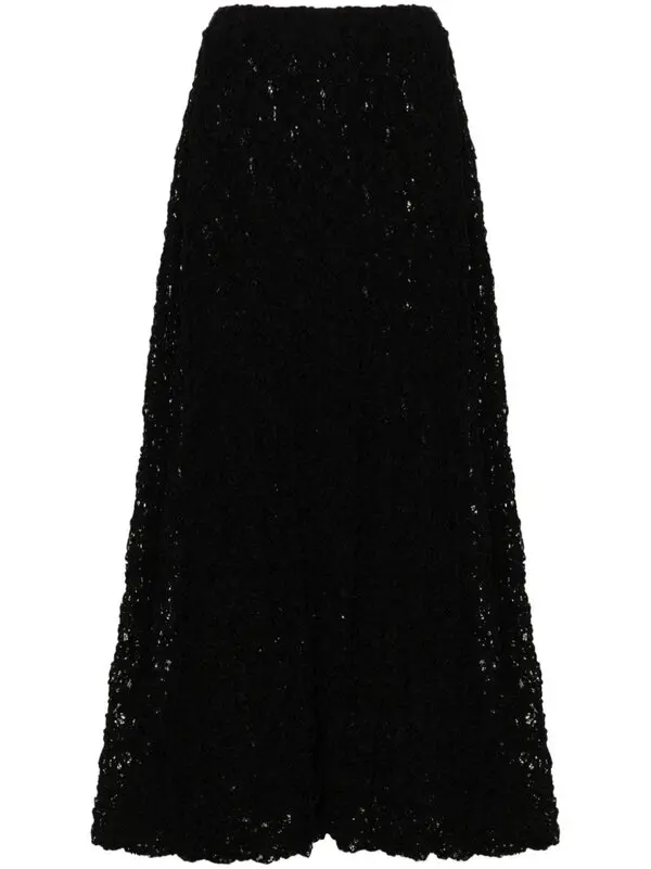 JIL SANDER Lace-embroidered Midi Skirt