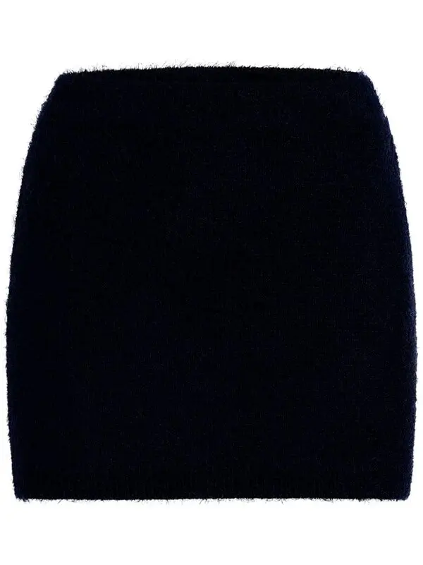Khaite Darrion Mini Skirt - Blue