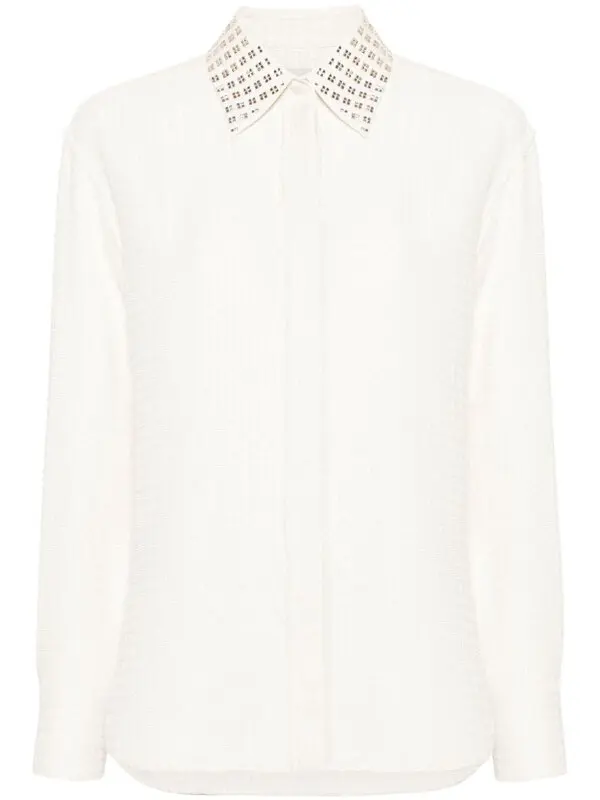 Golden Goose 3d-check Shirt - White