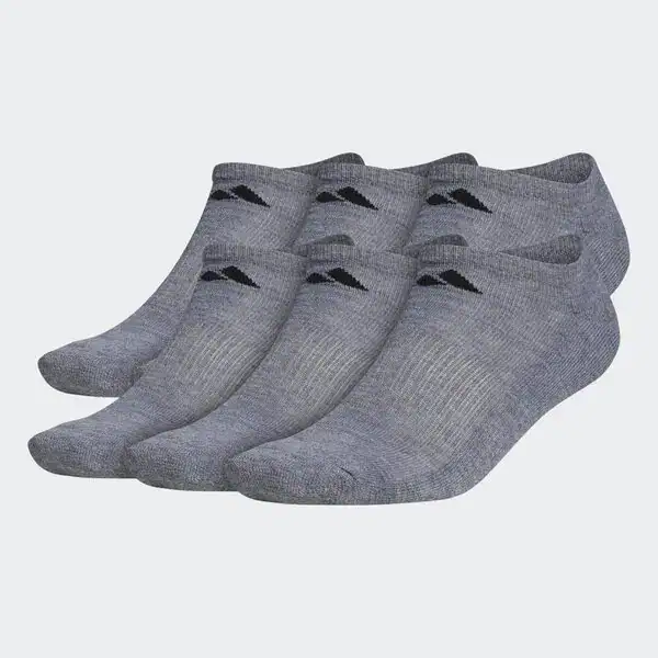 Buy Adidas Athletic Cushioned No-show Socks Pairs Medium Grey