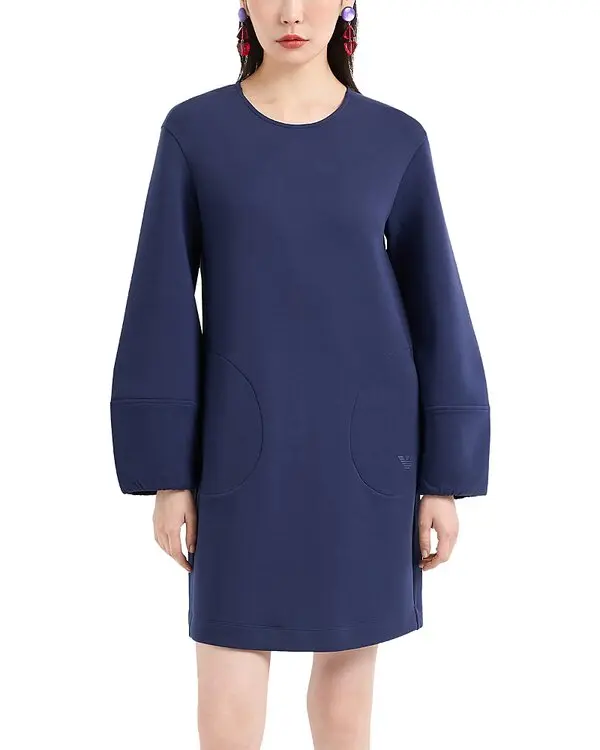 Emporio Armani Double Jersey Dress - Midnight Blue