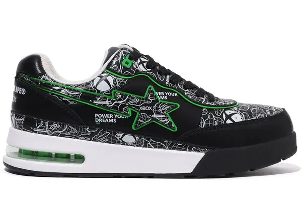 BAPE A Bathing Ape Roadsta Xbox - Black/white/green