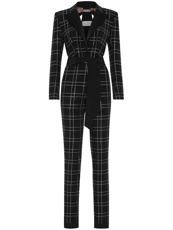 Philipp Plein Cady Strass Cut-out Jumpsuit