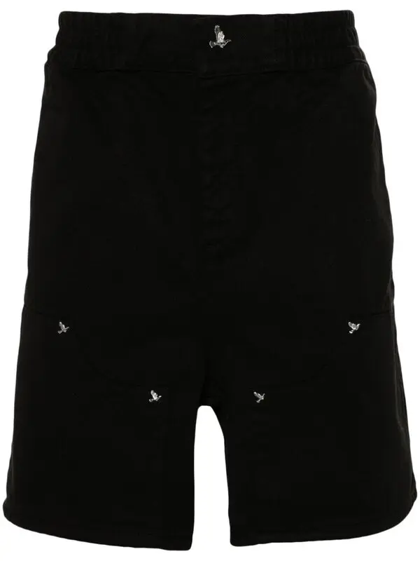 3.PARADIS Stud-embellished Bermuda Shorts - Black