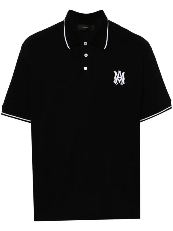 Amiri Ma Core Logo Polo Shirt - Black