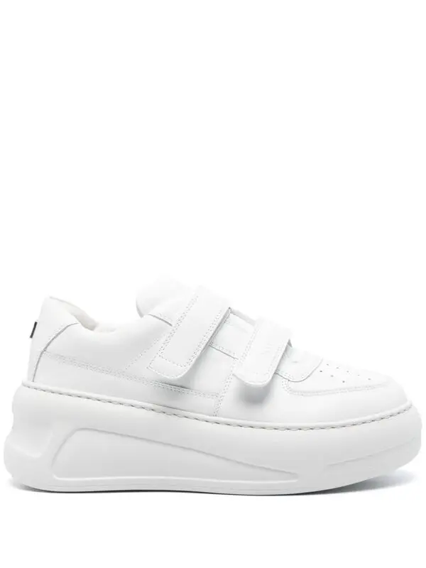 Acne Studios Touch-strap Platform Sneakers - White
