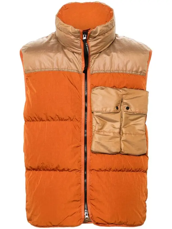 C.P. COMPANY Eco Chrome-r Down Vest - Orange