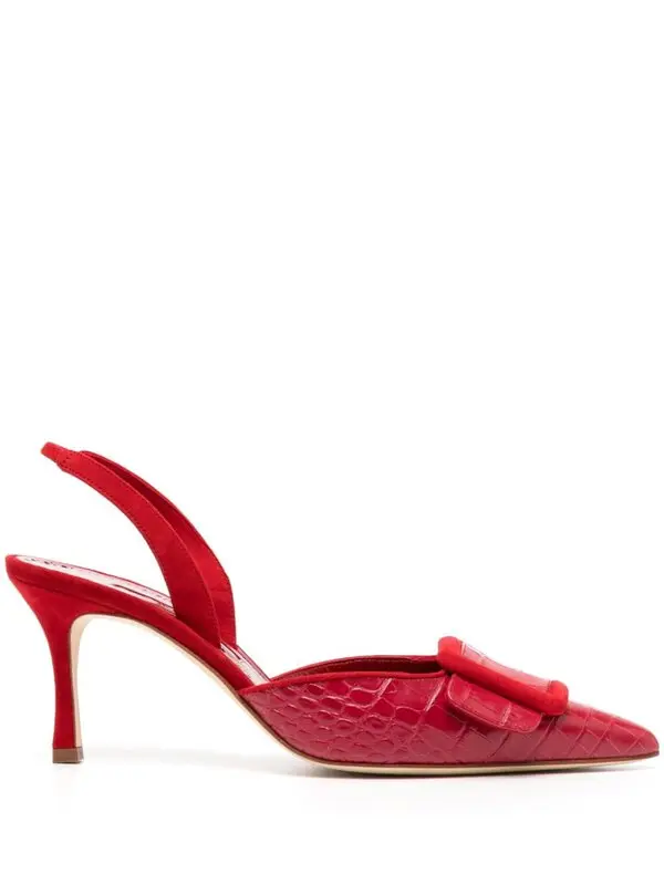 Manolo Blahnik 70mm Mayslibi Slingback Pumps