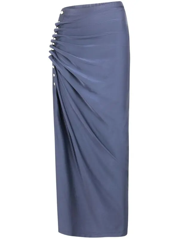 Rabanne Draped Detail Skirt - Blue