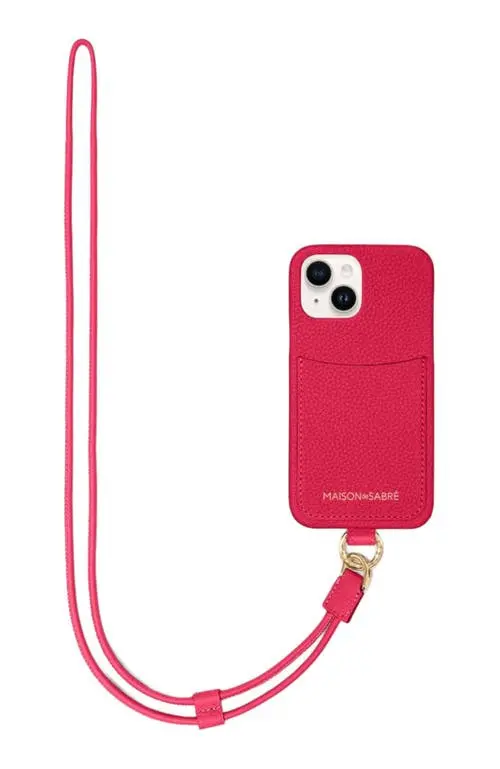 MAISON DE SABRE Sling Phone Case - Shibuya Fuchsia