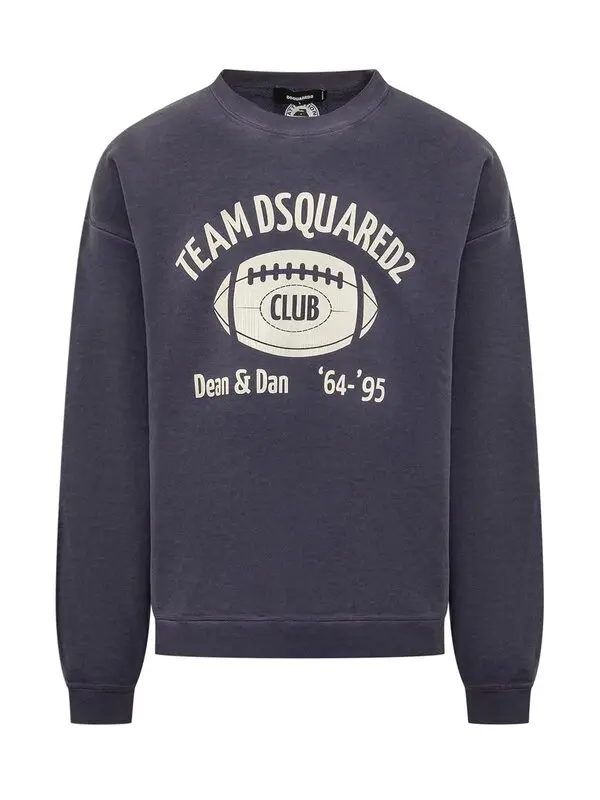 Dsquared2 Relaxed-fit Crewneck Sweatshirt - Blue