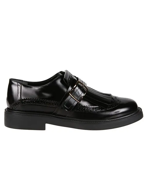 Tod'S Monk Strap Loafers In Black 48% Off Editorialist