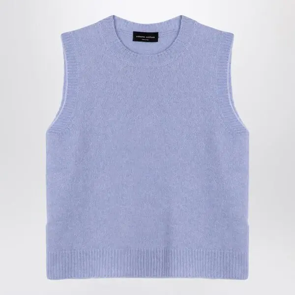 ROBERTO COLLINA Cashmere And Silk Blend Waistcoat - Blue