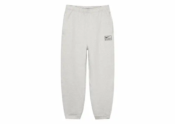 StÜssy X Nike Fleece Pant - Grey Heather