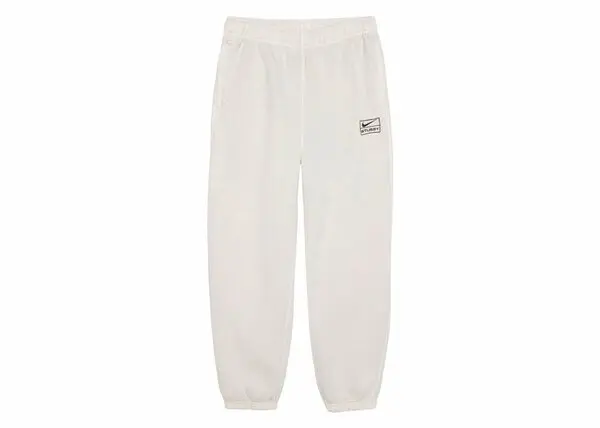 StÜssy X Nike Pigment Dyed Fleece Pant - Light Bone