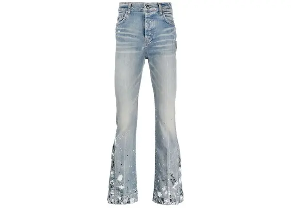 Amiri Paint Splatter Flare Jeans