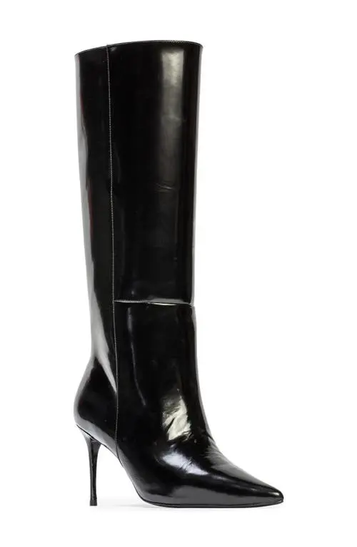 BLACK SUEDE STUDIO Friday 80 Knee High Boots - Black