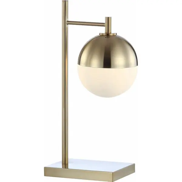 JONATHAN Y Marcel Iron/glass Art Deco Mid-century Globe Led Table Lamp