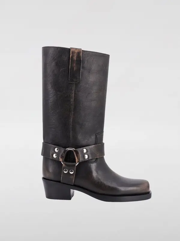 Paris Texas Harness Boots - Black