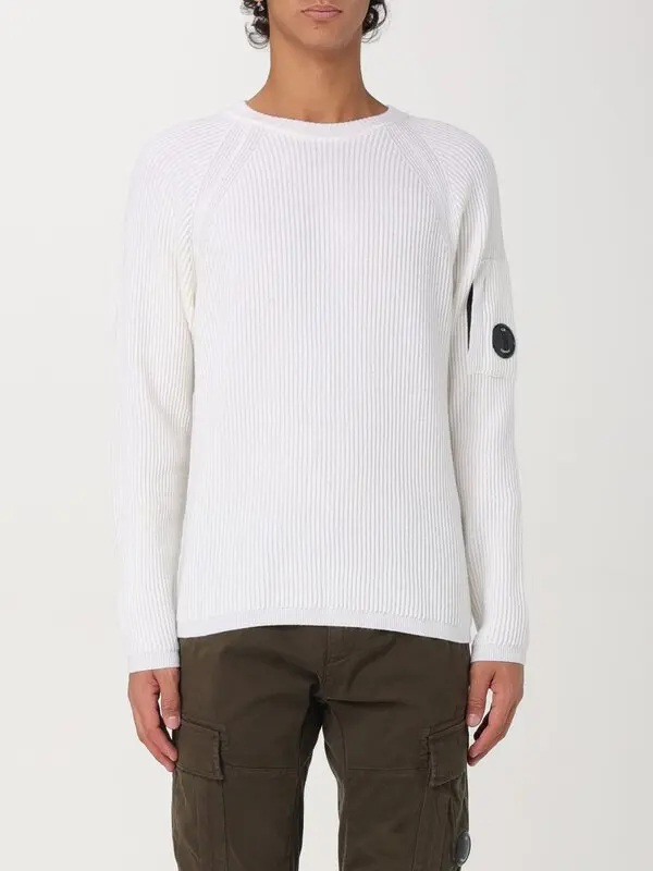 C.P. COMPANY Pullover Sweater - White