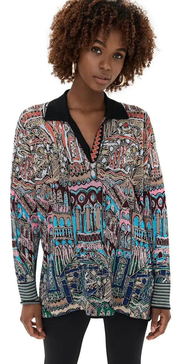 Missoni Seraphim Pullover - Multicolor Blue And Red Tones