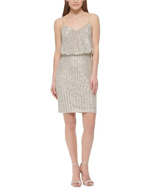 Buy Vince Camuto Sequin Mini Dress - Nocolor At 46% Off | Editorialist