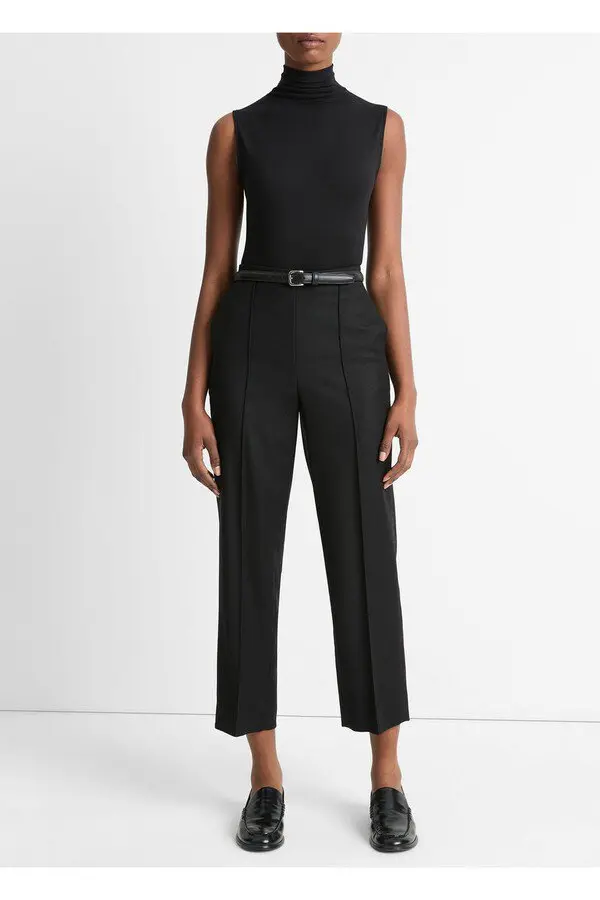 Vince Sleeveless Turtleneck - Black
