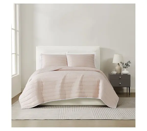 Christian Siriano Ny Cotton Sateen King 3pc Qui Lt Set