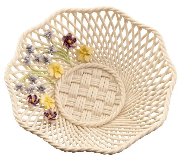 BELLEEK Pottery Wild Irish Hedgerow Spring Bask Et