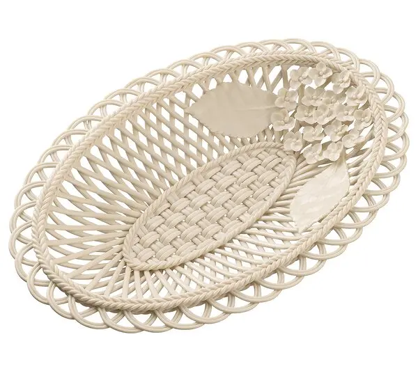 BELLEEK Pottery Hydrangea Basket