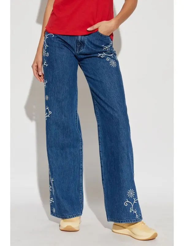 Kenzo Cotton Wide-leg Jeans