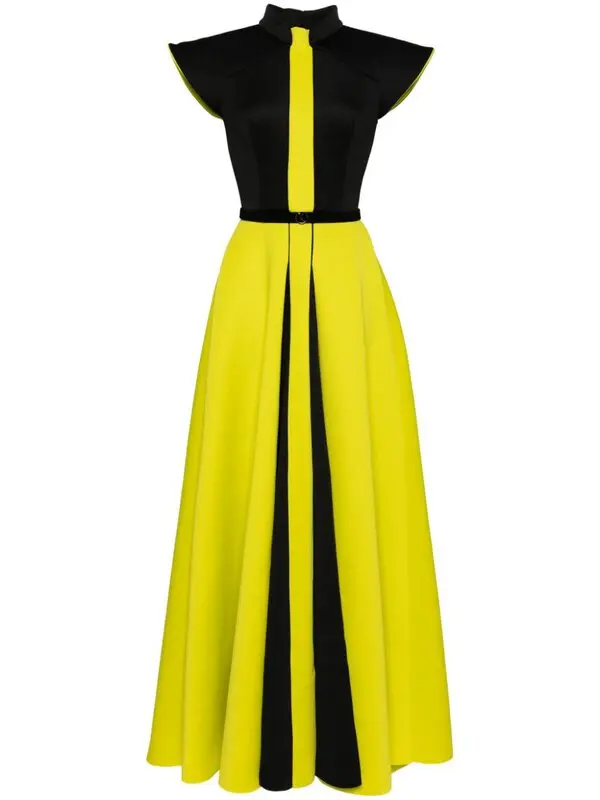 SAIID KOBEISY Neoprene Gown - Yellow