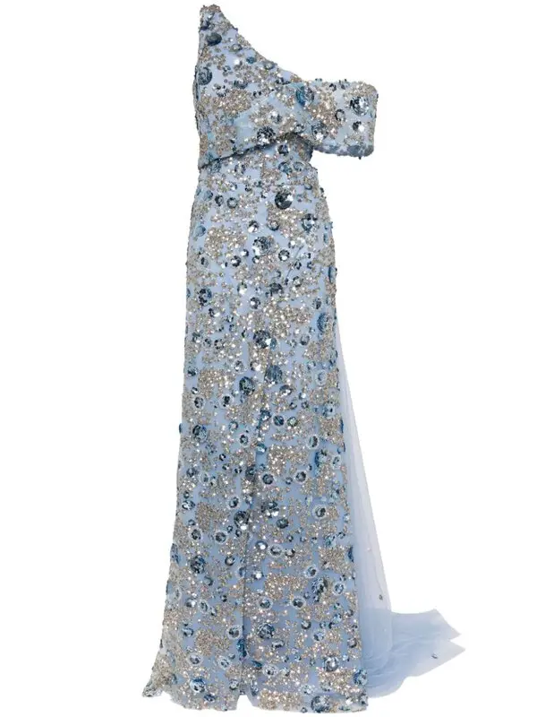SAIID KOBEISY Off-shoulder Tulle Gown