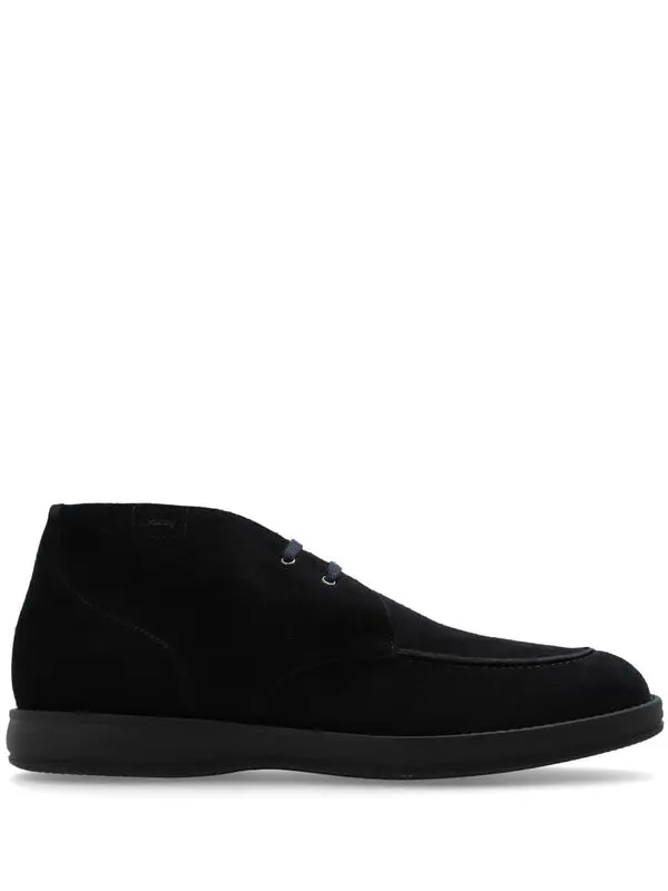 NEW BRIONI men\'s desert leather ankle boots in midnight blue Brioni - Suede Desert Boots - Blue Brioni main image 3