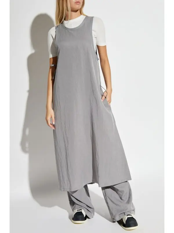 Y3 Bungee-laced Twill Dress