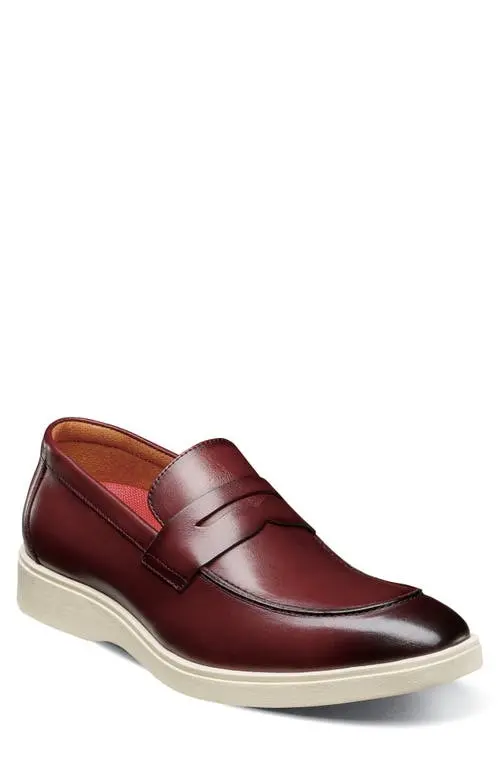 STACY ADAMS Spencer Penny Loafer - Burgundy