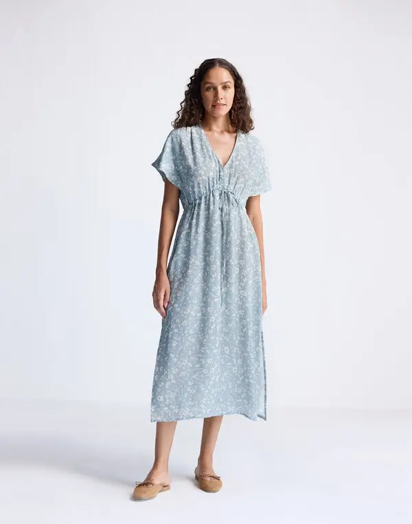 Madewell Reistor® Gathered Maxi Dress - Light Blue