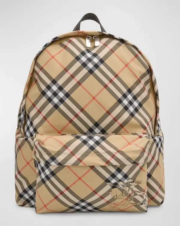 Burberry Check Backpack - Sand