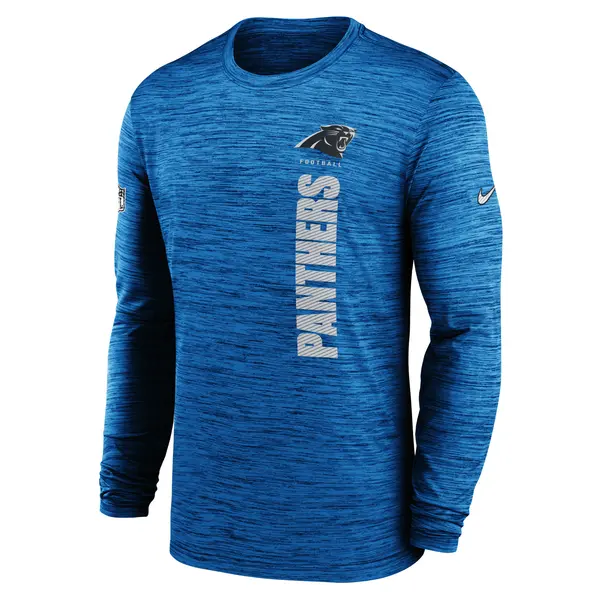 Nike Carolina Panthers Sideline Velocity Dri-Fit Nfl Long-Sleeve T