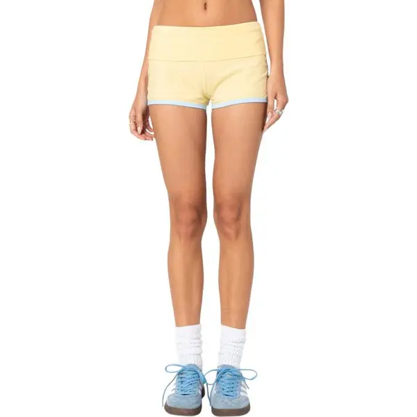 EDIKTED Lucky Foldover Shorts
