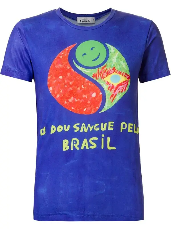 AMIR SLAMA T-shirt - Blue