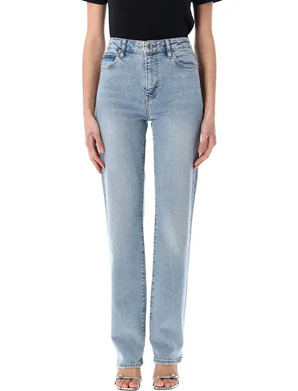 FRAME Wide Leg Jeans - Dolly Light Blue