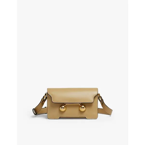 Marni Leather Shoulder Bag With Branded Hardware - Nomad