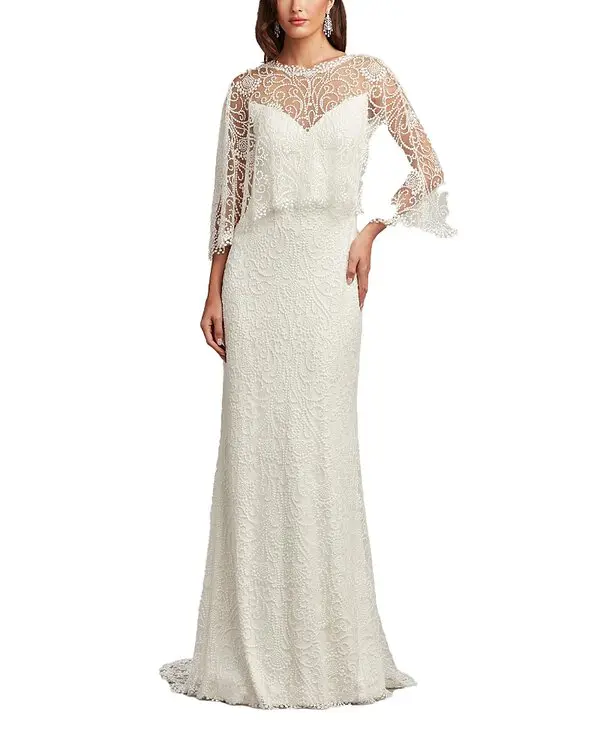 Tadashi Shoji Eagen Embroidered Gown